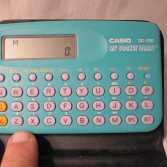 Other | Vintage Casio Dc20 My Pocket Diary W Vinyl Case Tested Rare ...